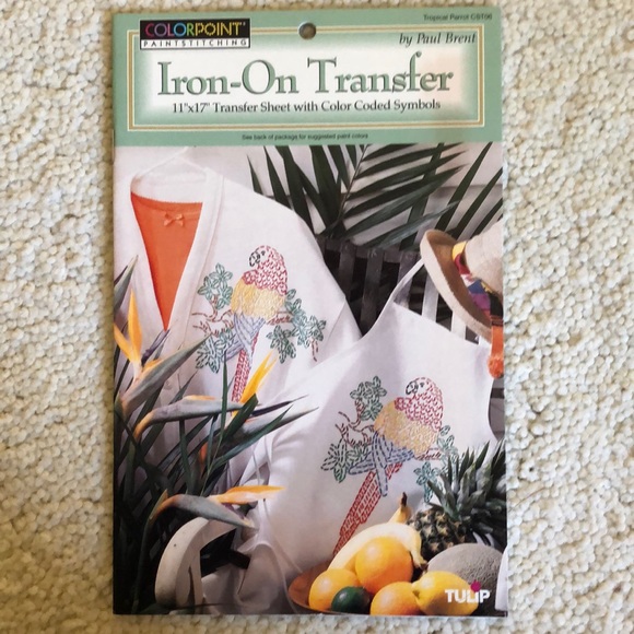 Tulip | Office | 2 Parrot Design Tulip Brand Iron On Transfers ...